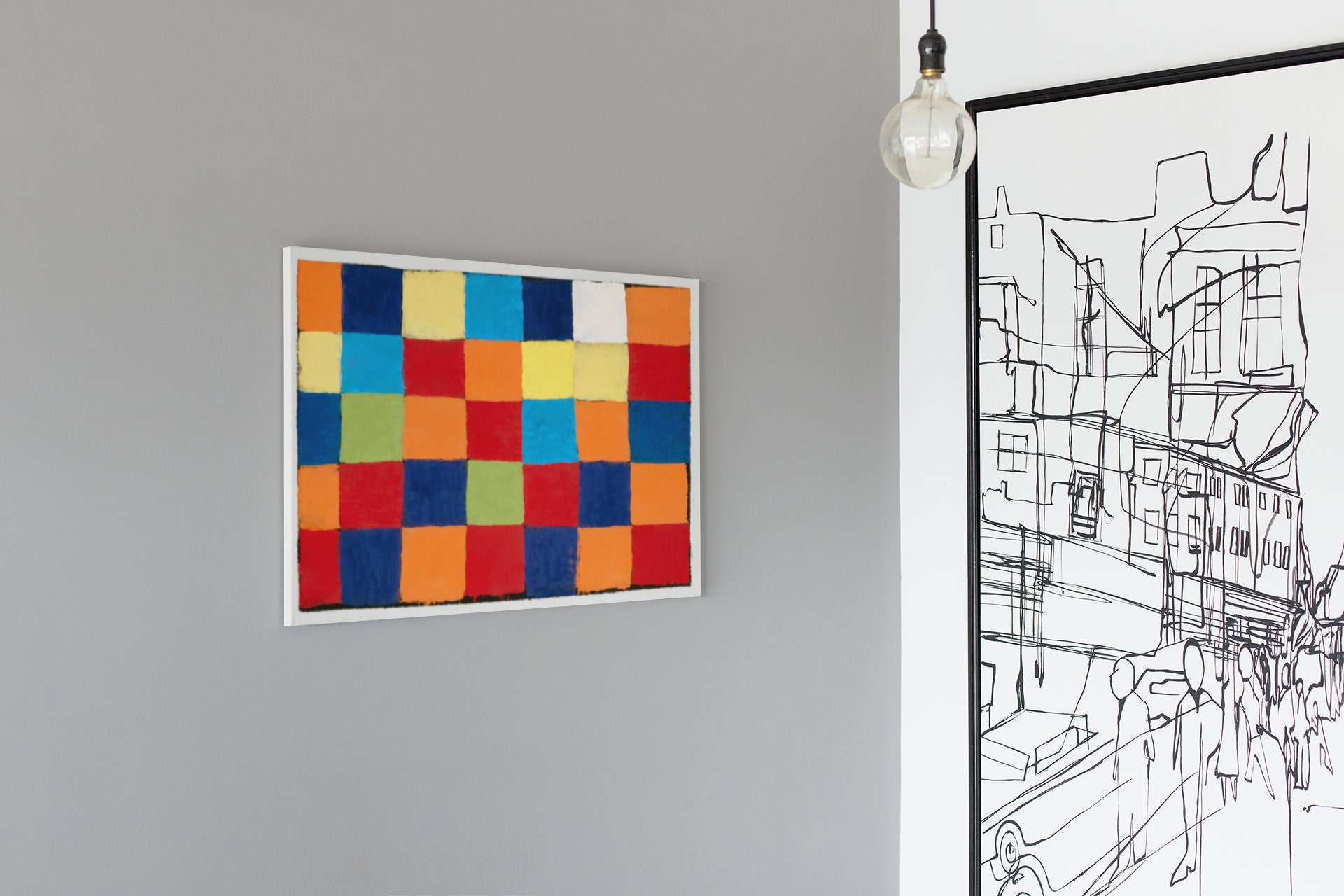 Qu 1 Color Chart Painting by Paul Klee Canvas Art Print - Etsy