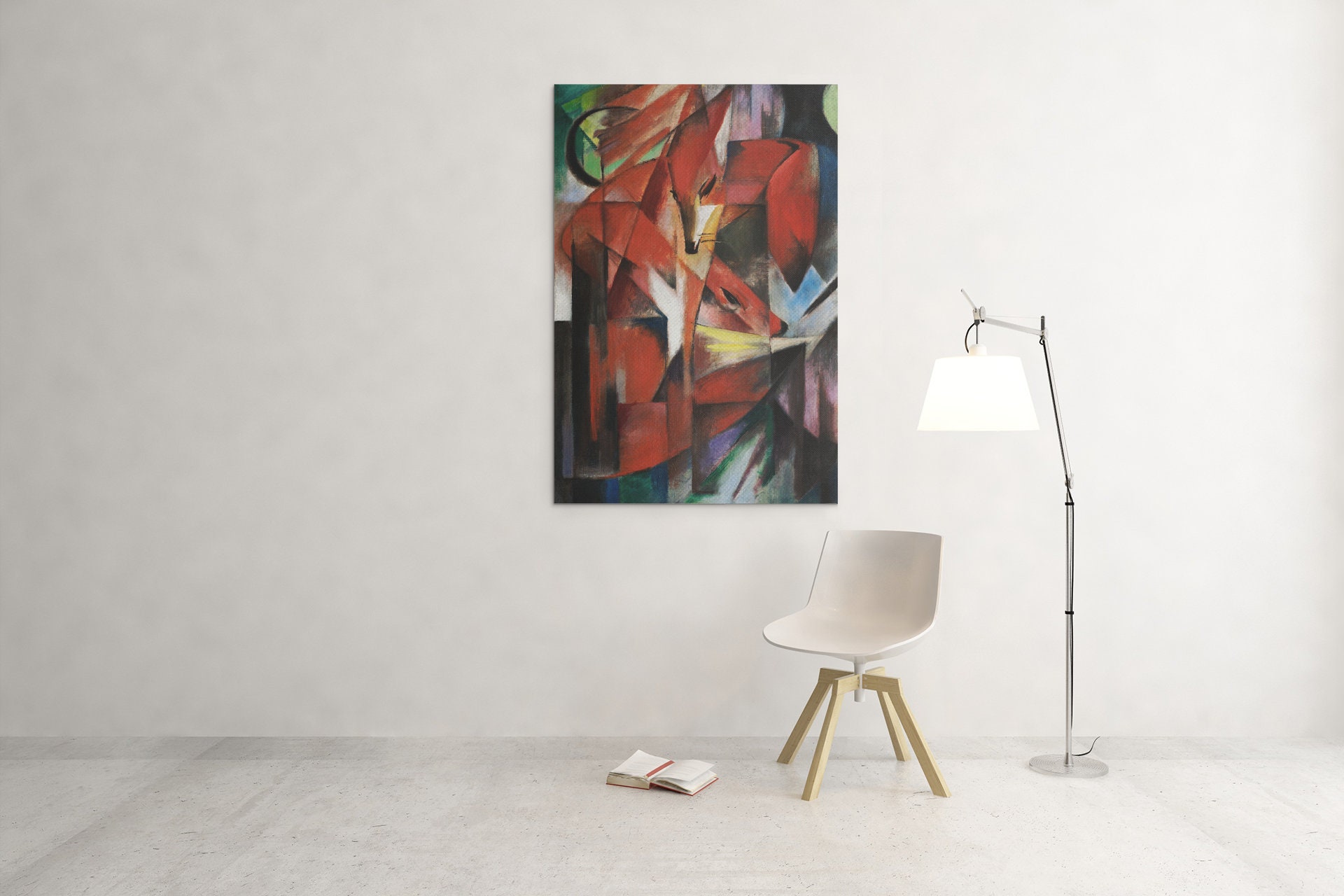 Franz Marc's the Foxes Canvas Art Print - Etsy