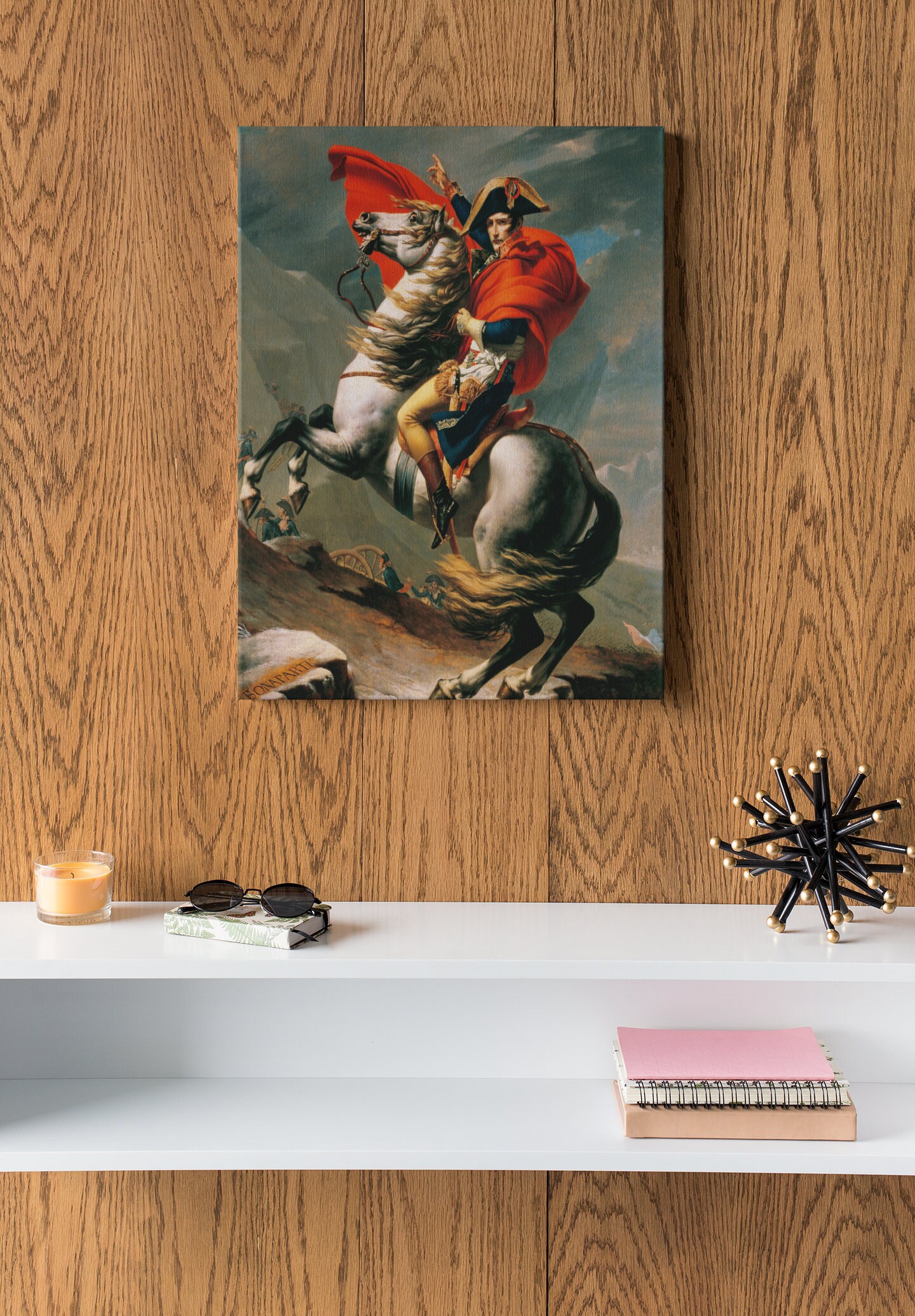 Napoleon Crossing the Alps by Jacques Louis David Canvas Art Print - Etsy