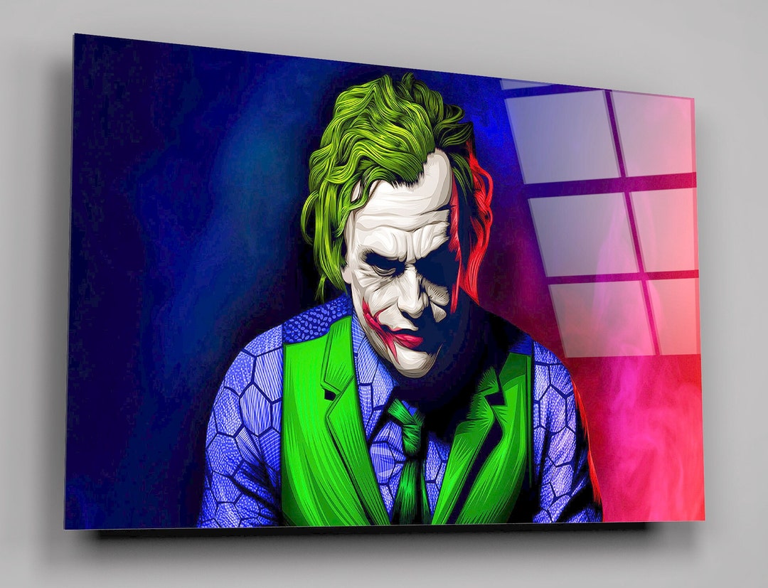 The Joker High Gloss Acrylic Glass Wall Art Ready to Hang - Etsy