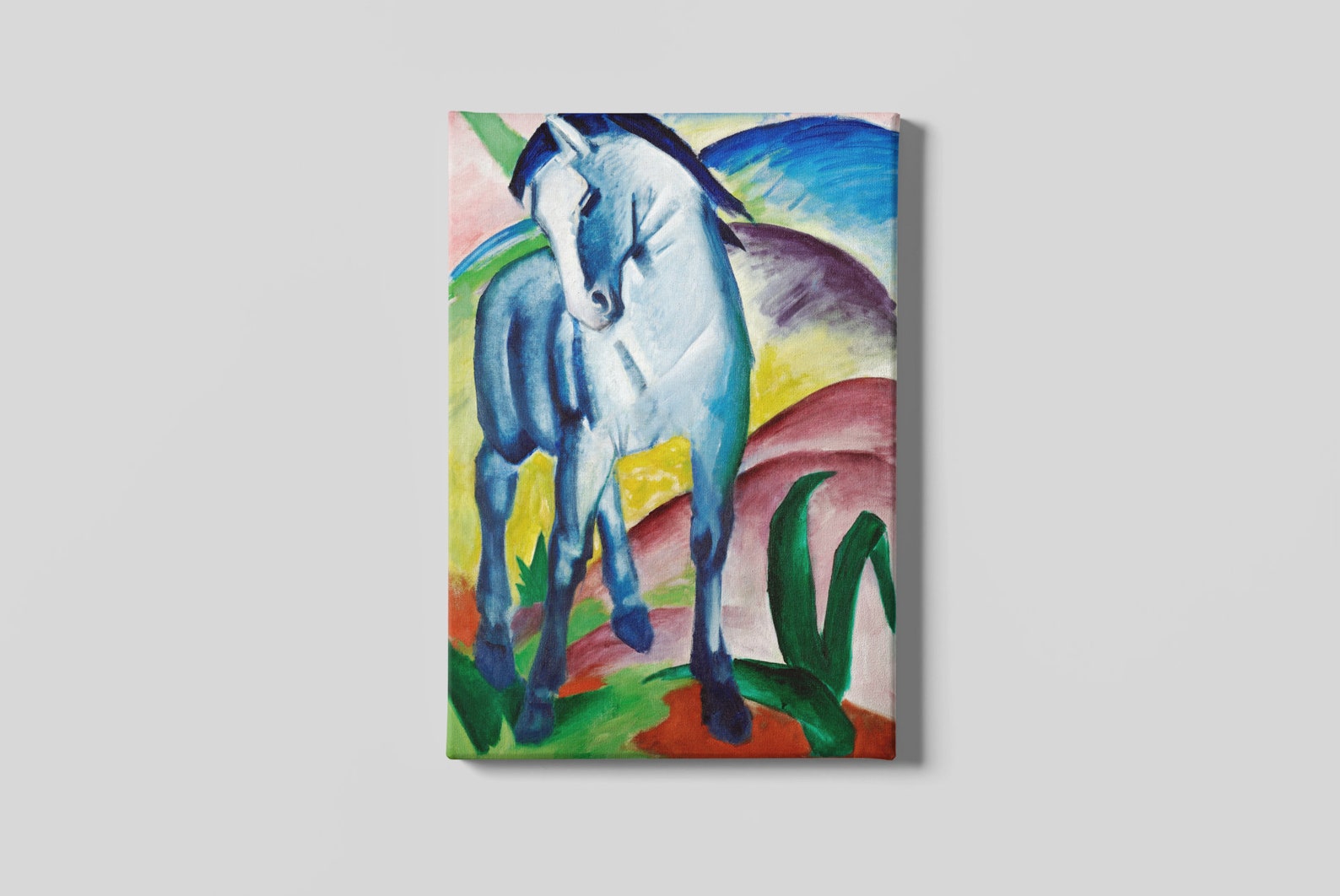 Blue Horse I Famous Painting by Franz Marc Canvas Art Print - Etsy