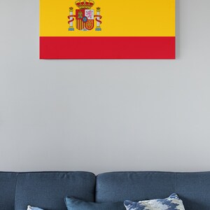 Flag of Spain High Gloss Acrylic Glass Wall Art Ready to Hang - Etsy