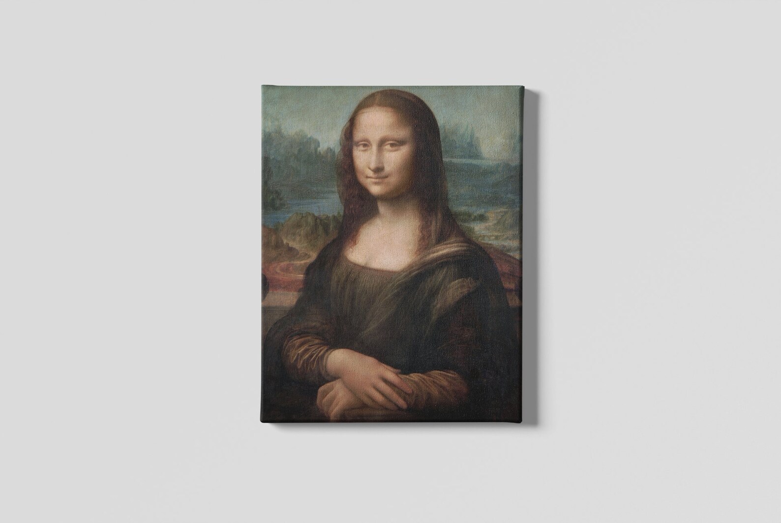 Leonardo Da Vinci Portrait of Mona Lisa Del Giocondo Canvas Art Print ...
