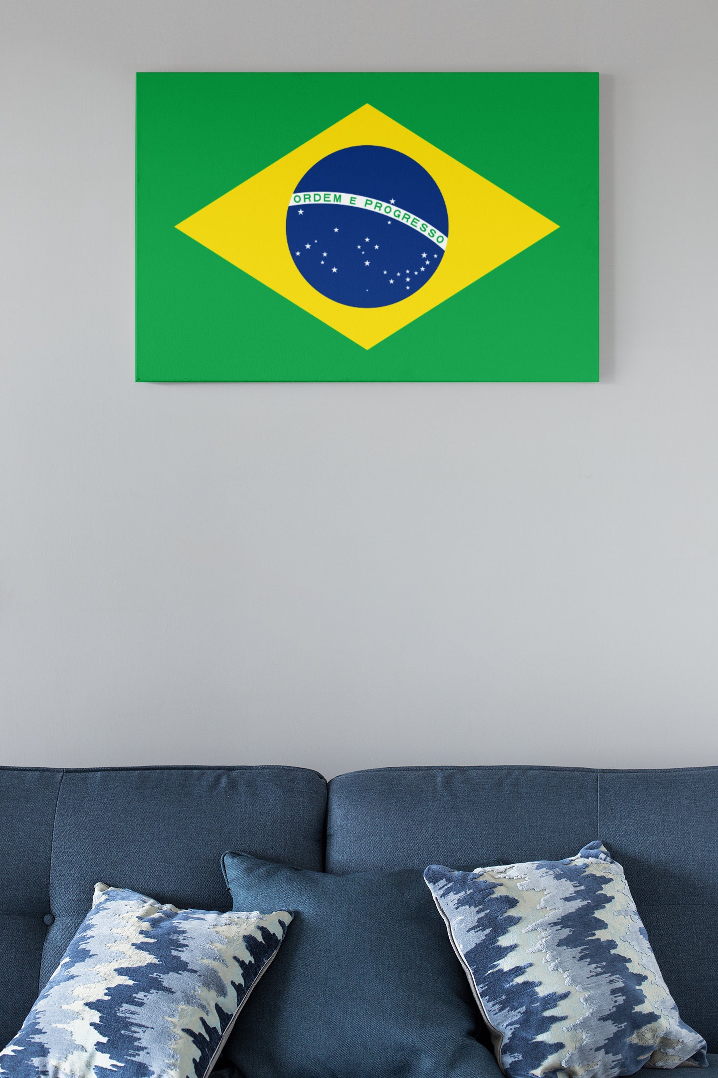 Flag of Brazil High Gloss Acrylic Glass Wall Art Ready to Hang - Etsy