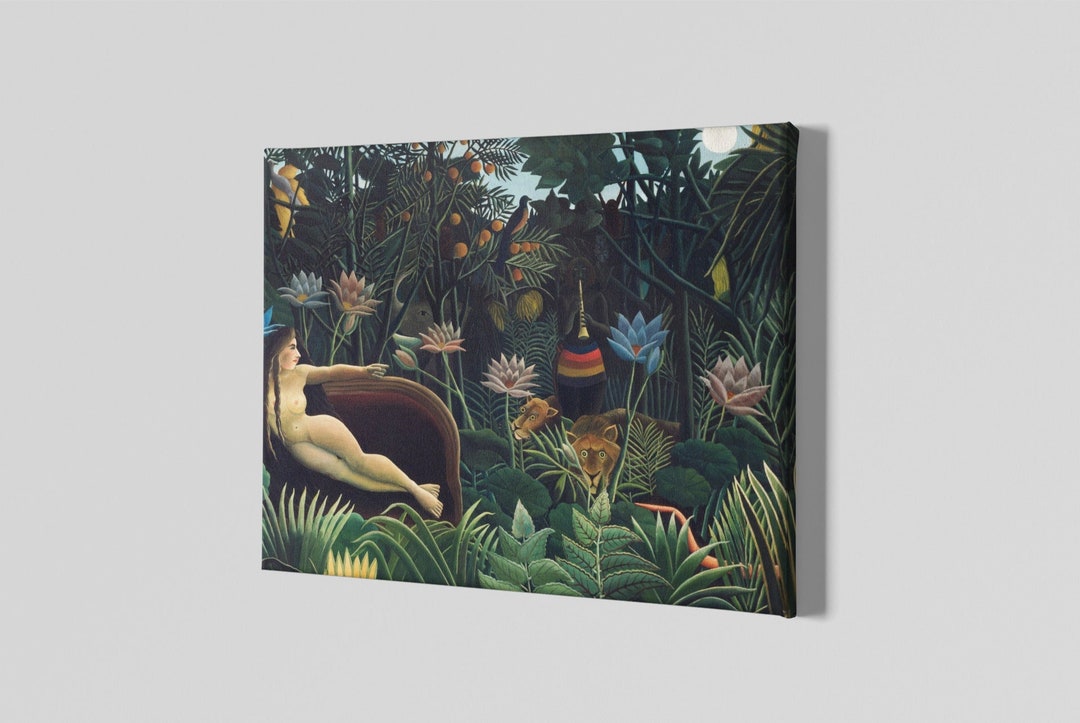 Henri Rousseau's the Dream Canvas Art Print - Etsy
