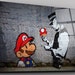 Banksy Mario Police Officer Graffiti High Gloss Acrylic Glass Wall Art ...