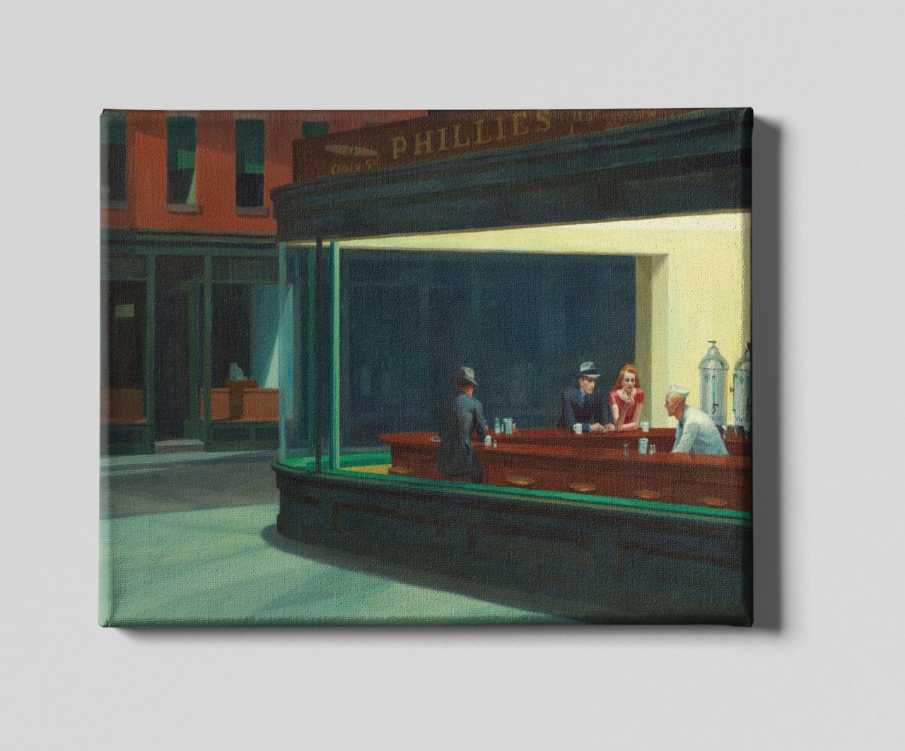 Nighthawks by Edward Hopper Canvas Art Print - Etsy