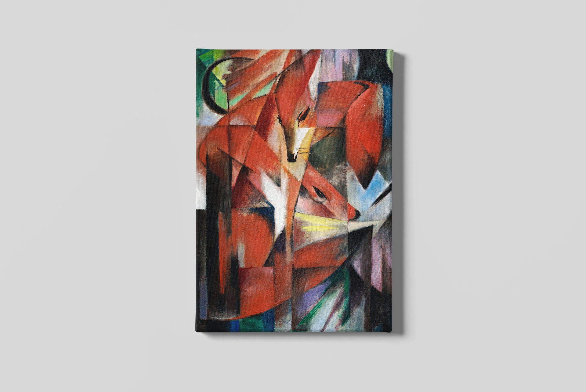 Franz Marc's the Foxes Canvas Art Print - Etsy