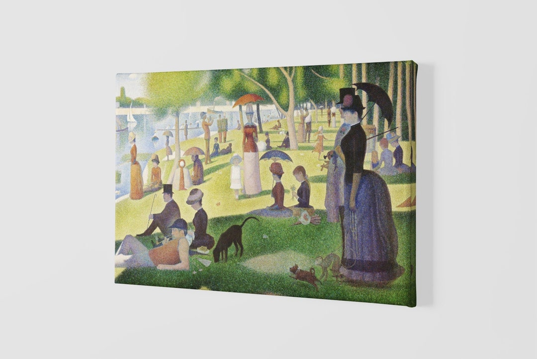 Georges Seurat's A Sunday on La Grande Jatte (1884) Canvas Art Print - Etsy