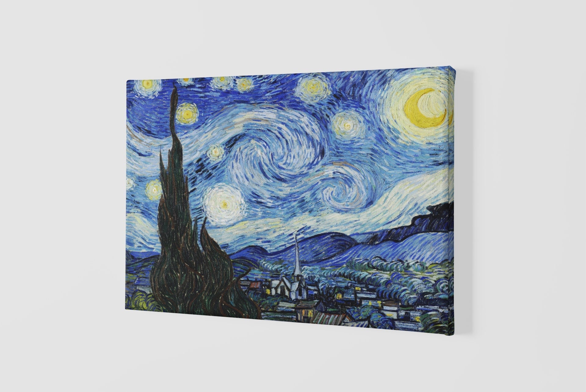 Vincent Van Gogh's the Starry Night (1889) Canvas Art Print - Etsy