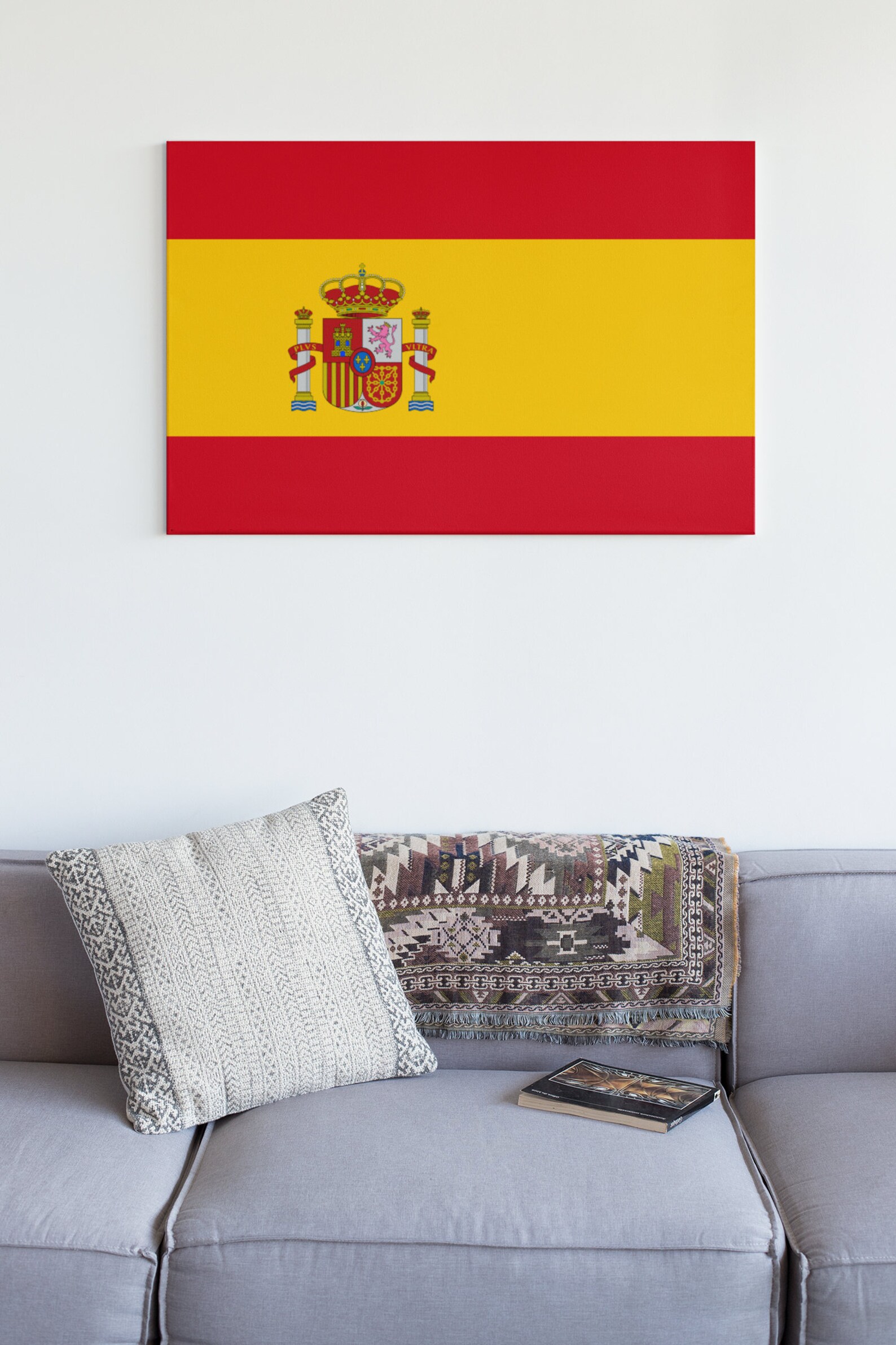 Flag of Spain High Gloss Acrylic Glass Wall Art Ready to Hang - Etsy