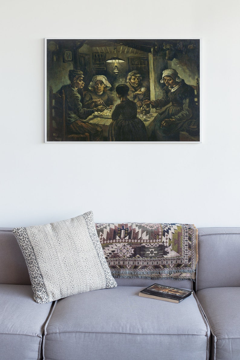 Vincent Van Gogh's the Potato Eaters (1885) Canvas Art Print - Etsy