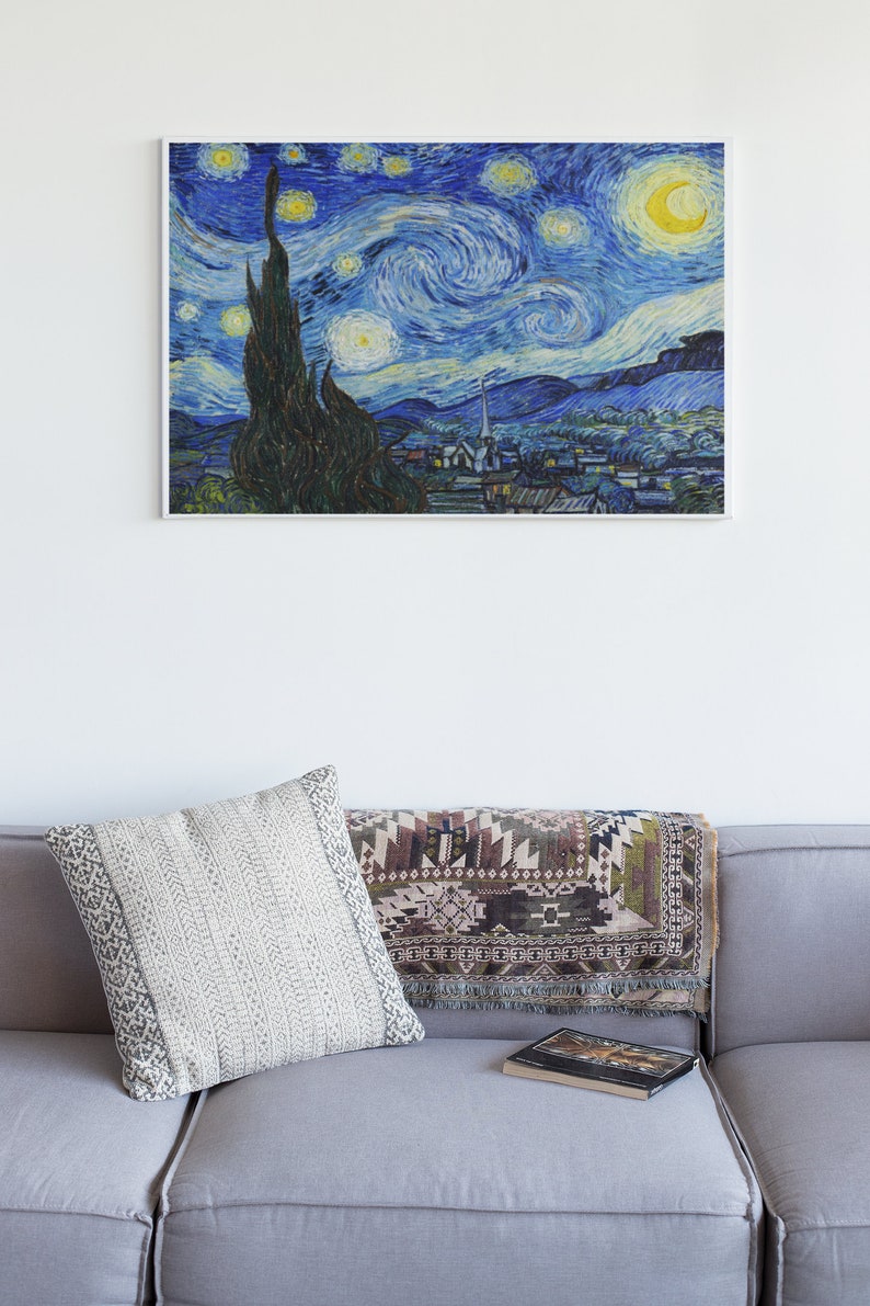 Vincent Van Gogh's the Starry Night (1889) Canvas Art Print - Etsy