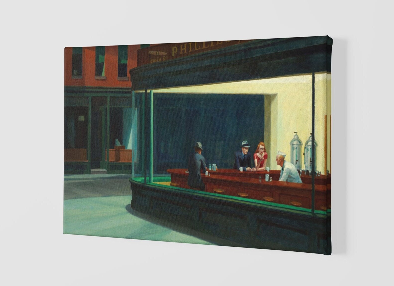 Nighthawks by Edward Hopper Canvas Art Print - Etsy