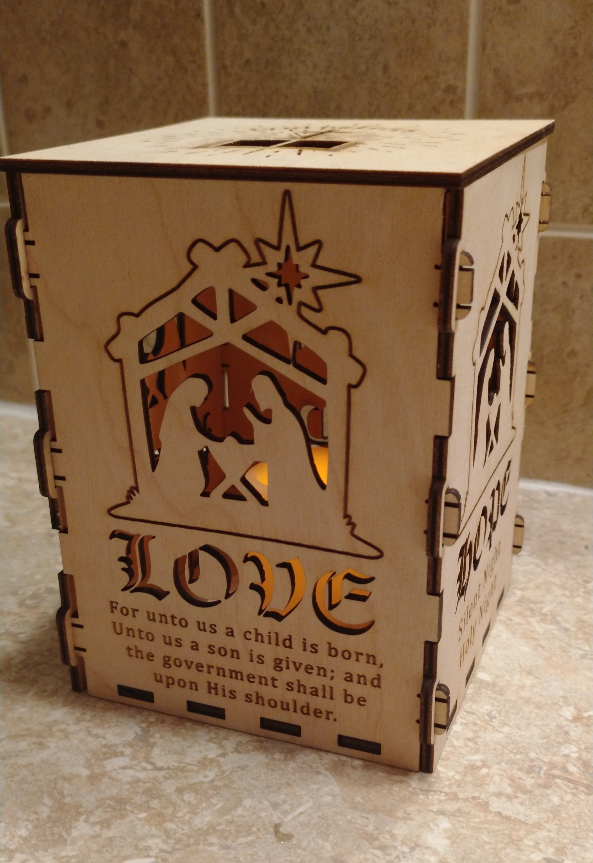 Laser Cut Tea Light Holder - Etsy