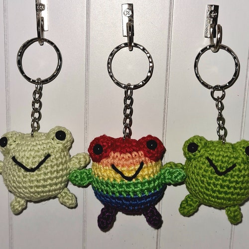 Frog Keyring / Frog Keychain / Animal Keyring / Animal - Etsy