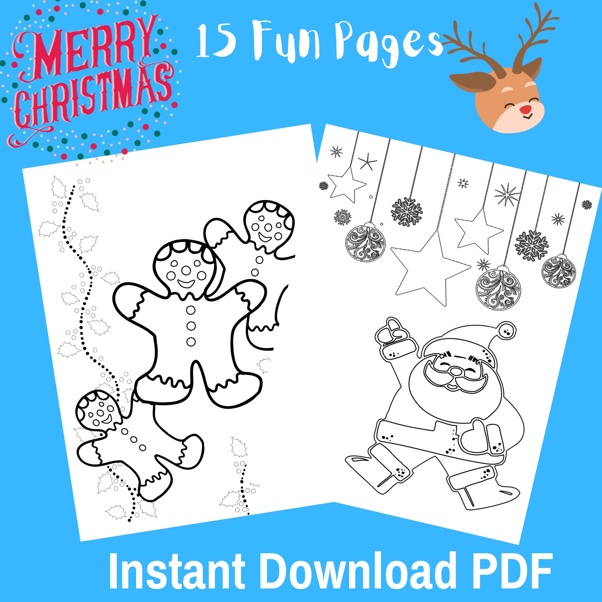 Printable Christmas Coloring Pages for Kids| Winter Coloring Pages ...