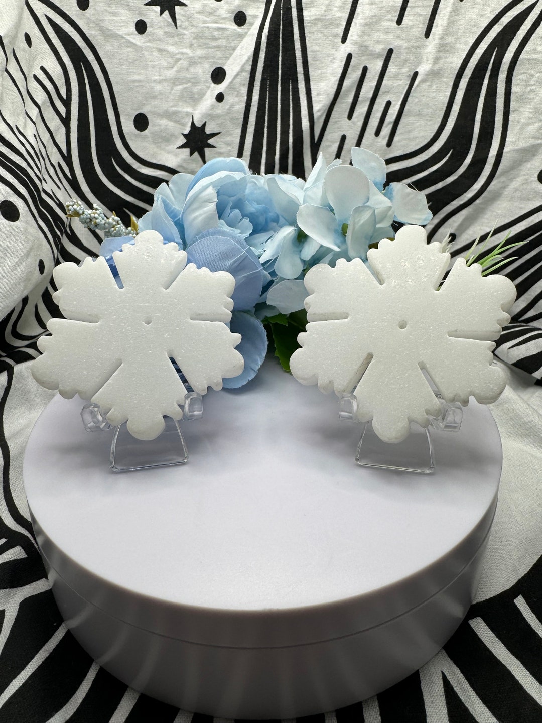 White Jade Snowflake - Etsy