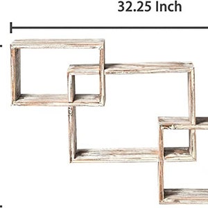 Wall Mounted Torched Wood Interlocking Floating Shelves - Etsy