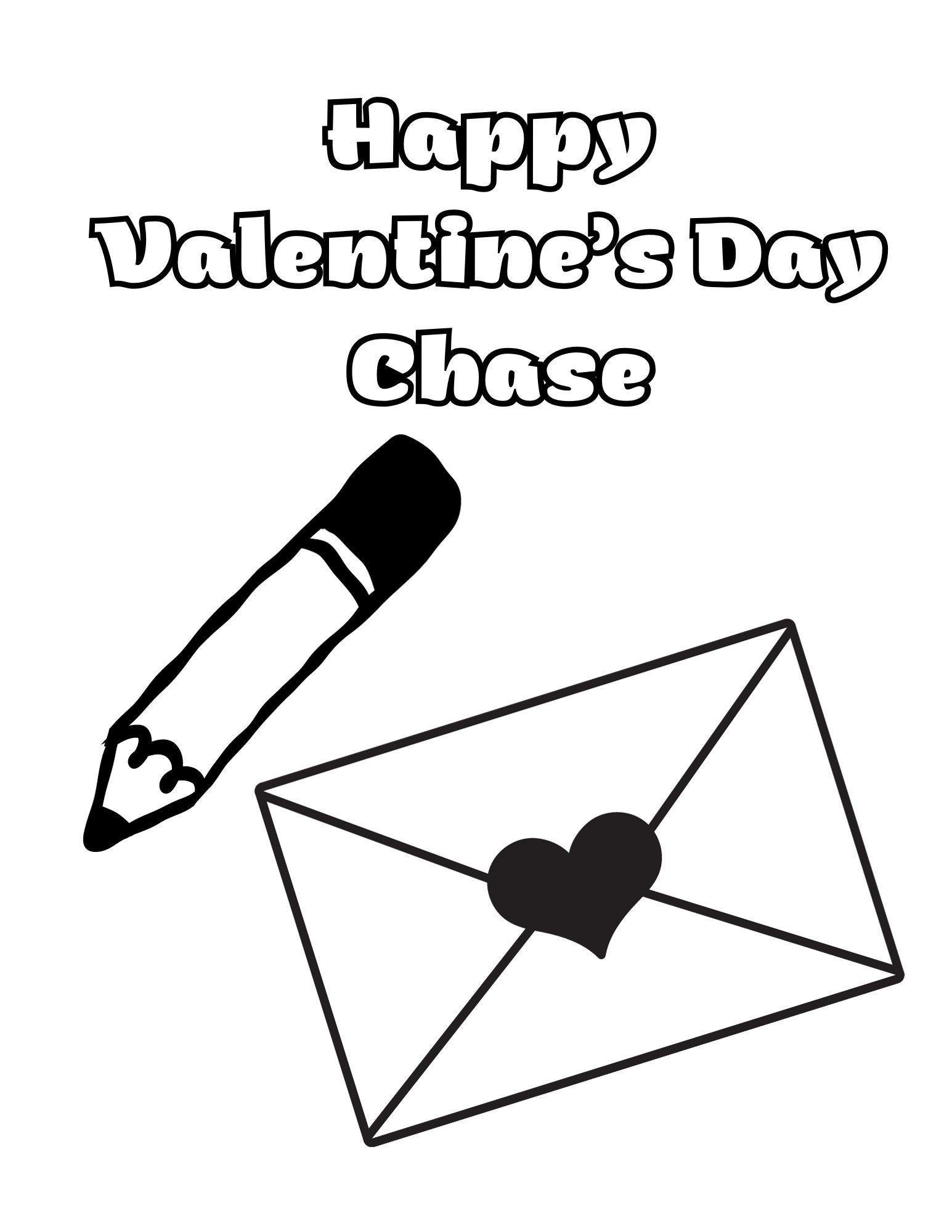 Valentines Day Custom Coloring Pages Affirmation Valentines Day ...