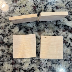 Blank Wood Craft Squares: 2x2" DIY Carvable Cutouts - Etsy