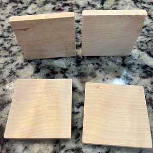 Blank Wood Craft Squares: 2x2" DIY Carvable Cutouts - Etsy