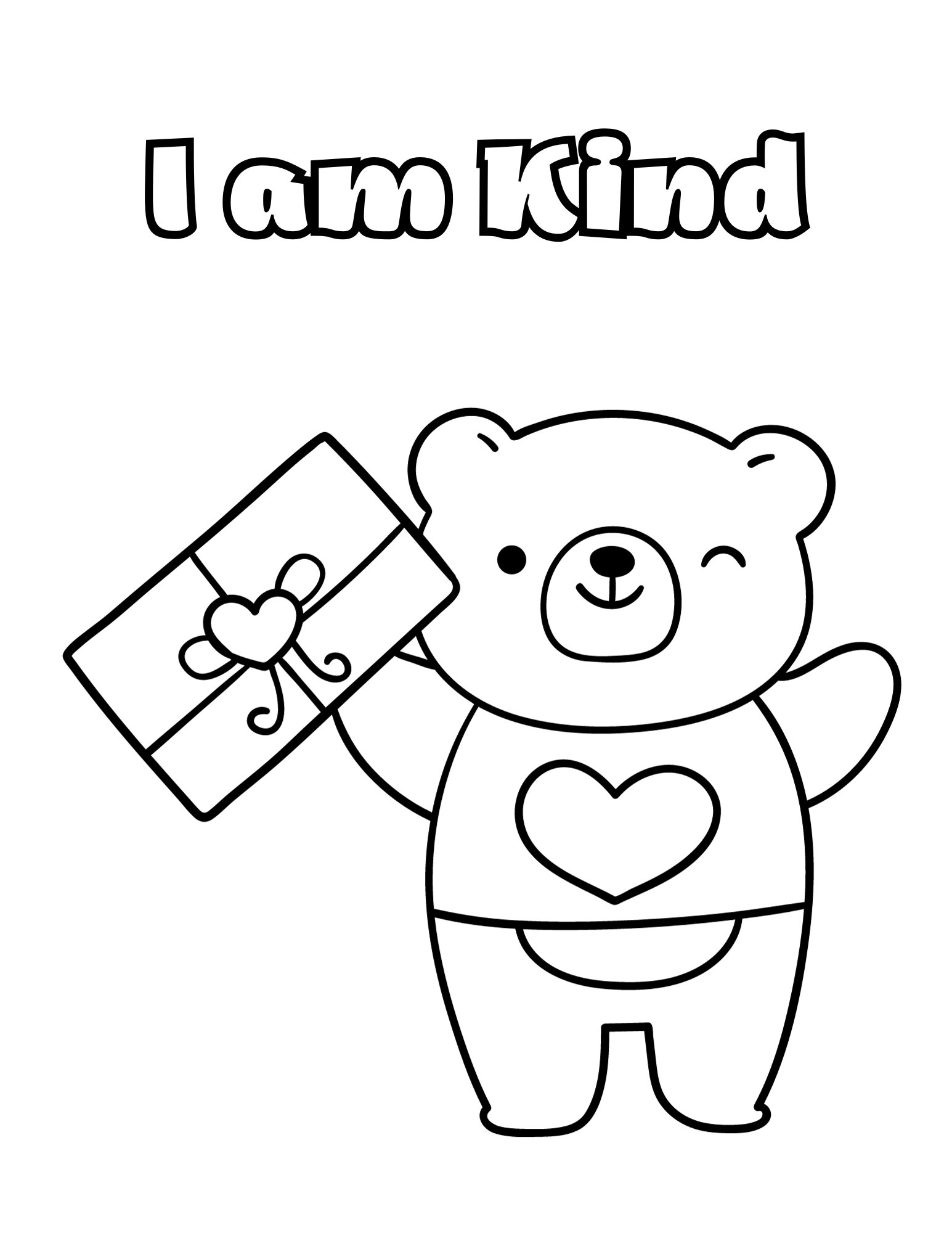 Valentines Day Custom Coloring Pages Affirmation Valentines Day ...