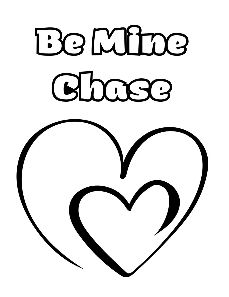 Valentines Day Custom Coloring Pages Affirmation Valentines Day ...