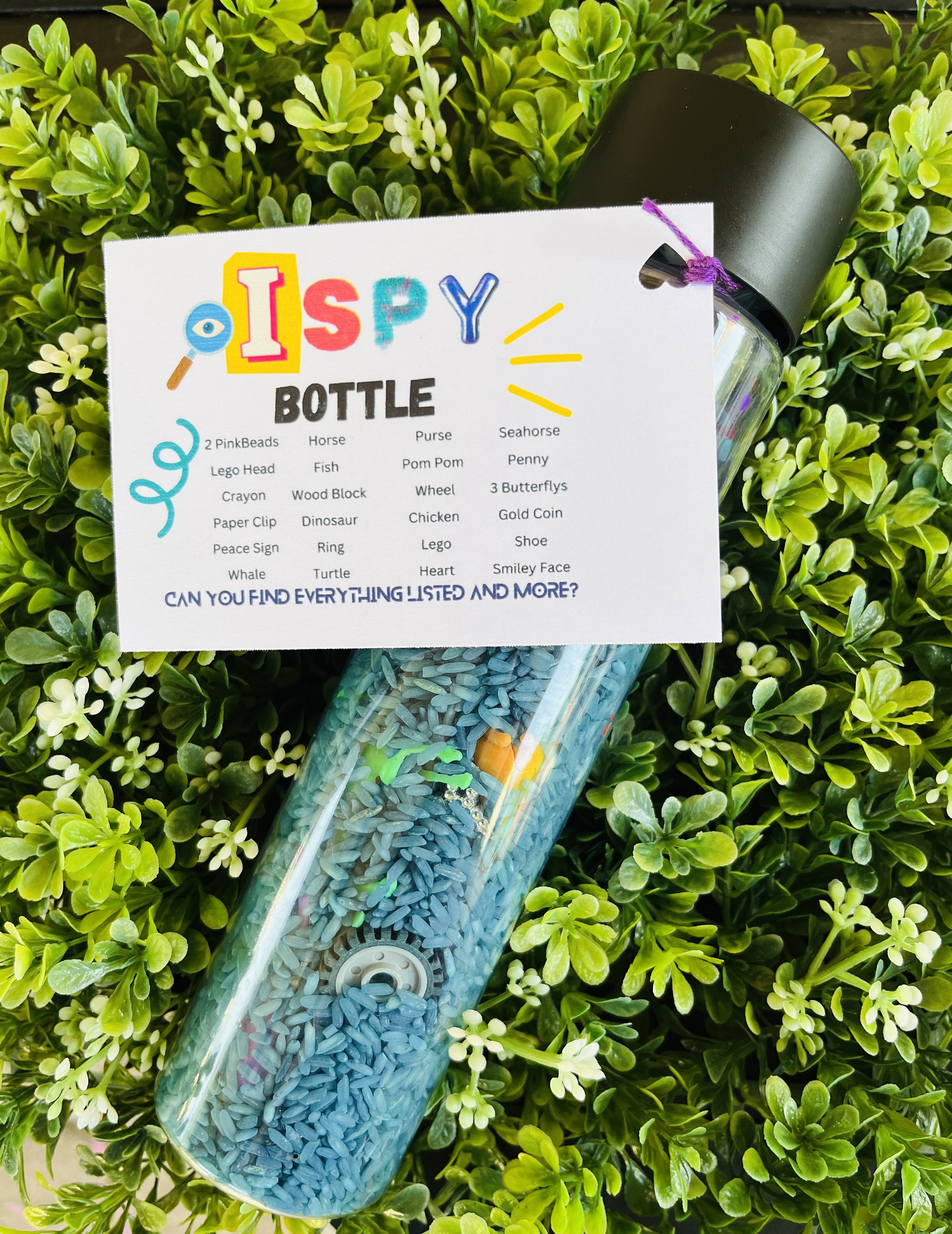I Spy Bottle Seek and Find Sensory School Classroom Games Spy Jar ...