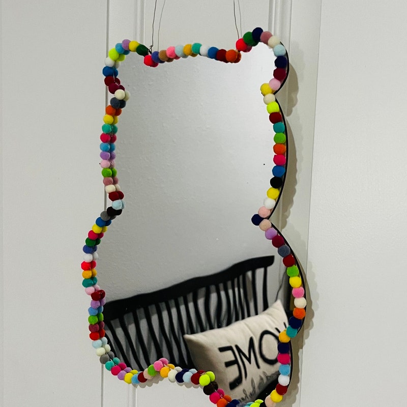 Pom Pom Mirror - Etsy