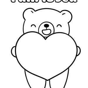 Valentines Day Custom Coloring Pages Affirmation Valentines Day ...