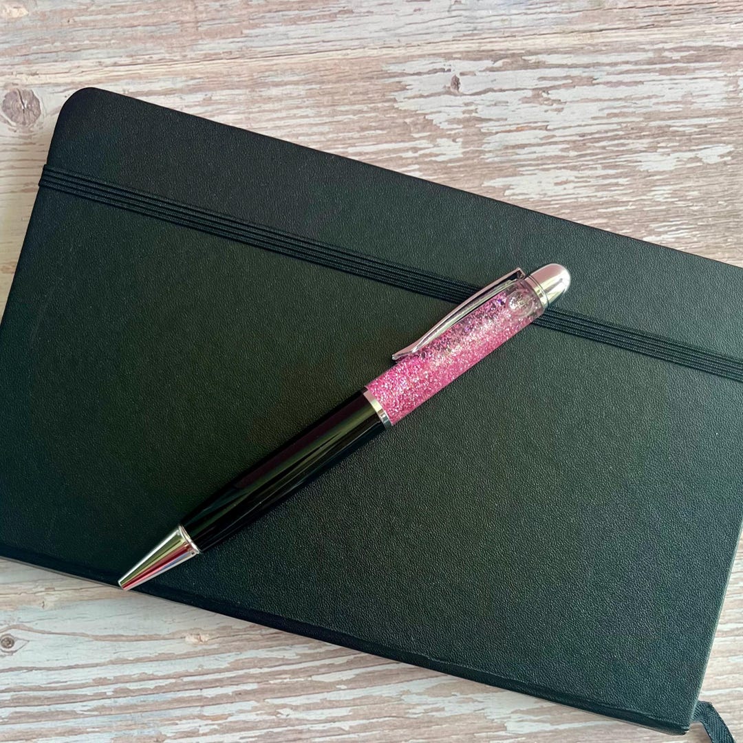 Pink Glitter Sensory Pen: Floating Oil Fidget Pen - Etsy