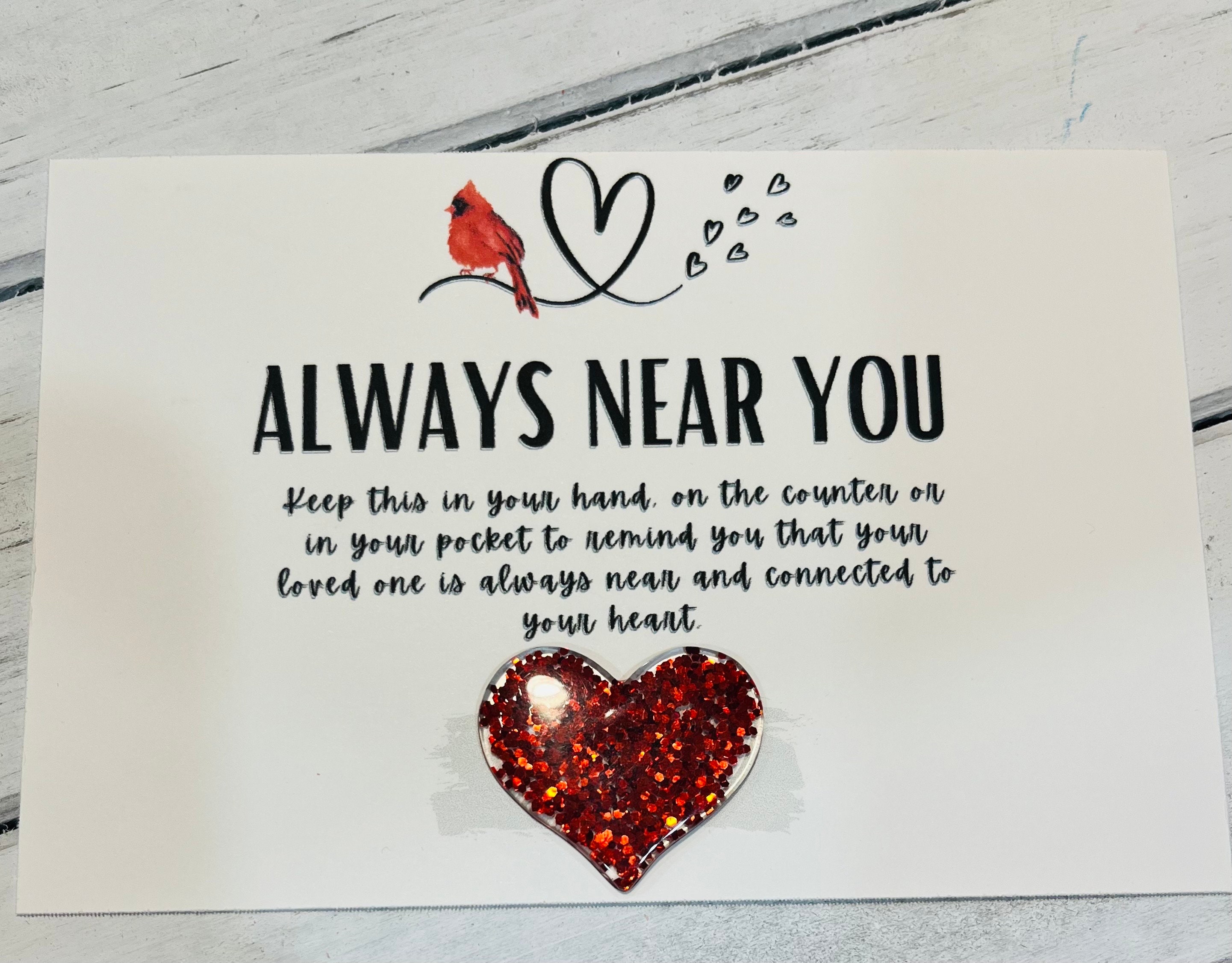 Pocket Hug Always Near You Resin Heart Gift for Mom Daughter Grief Gift ...