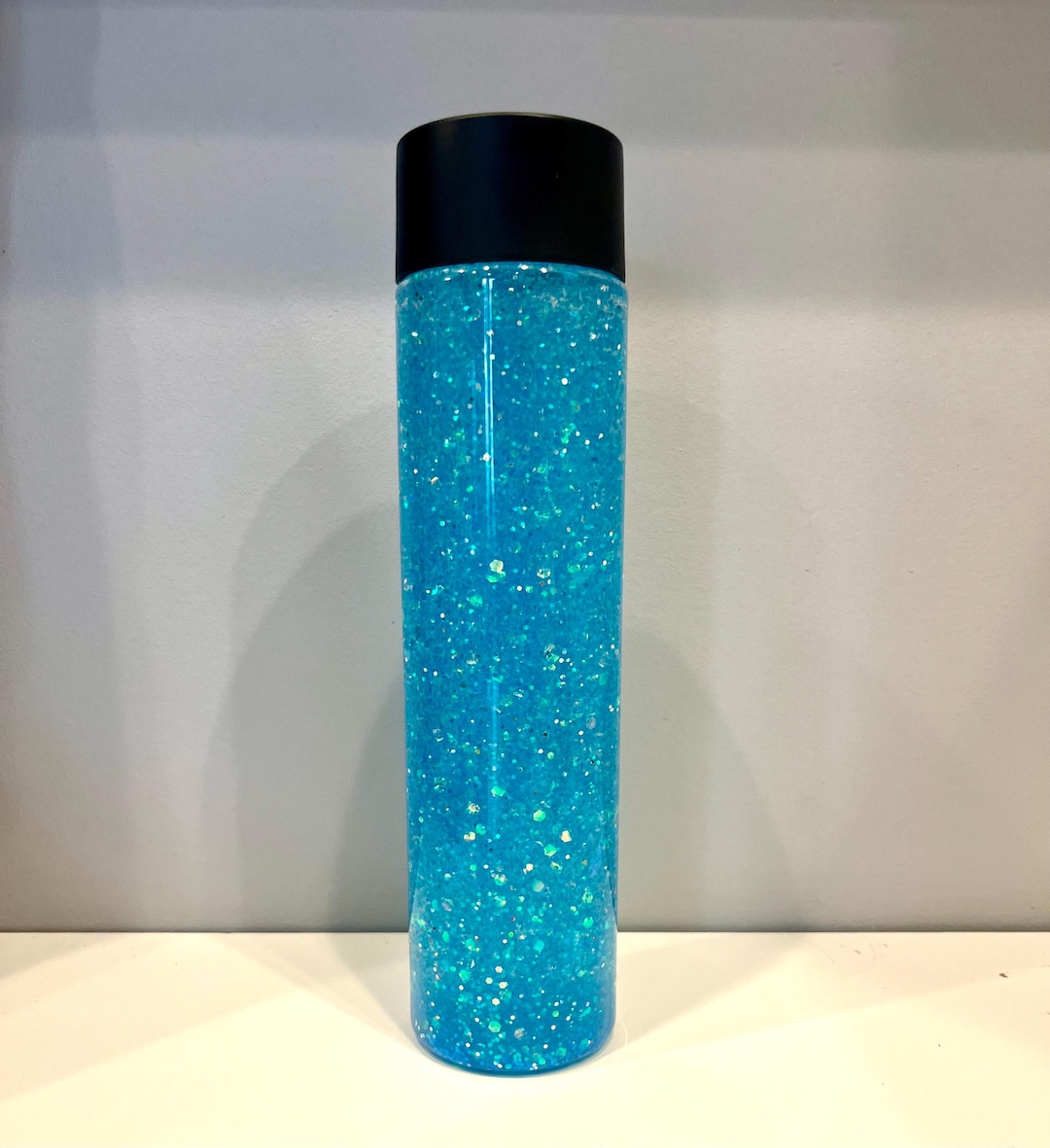 Turquoise Glitter Sensory Bottle: Calm Down Fidget Toy - Etsy