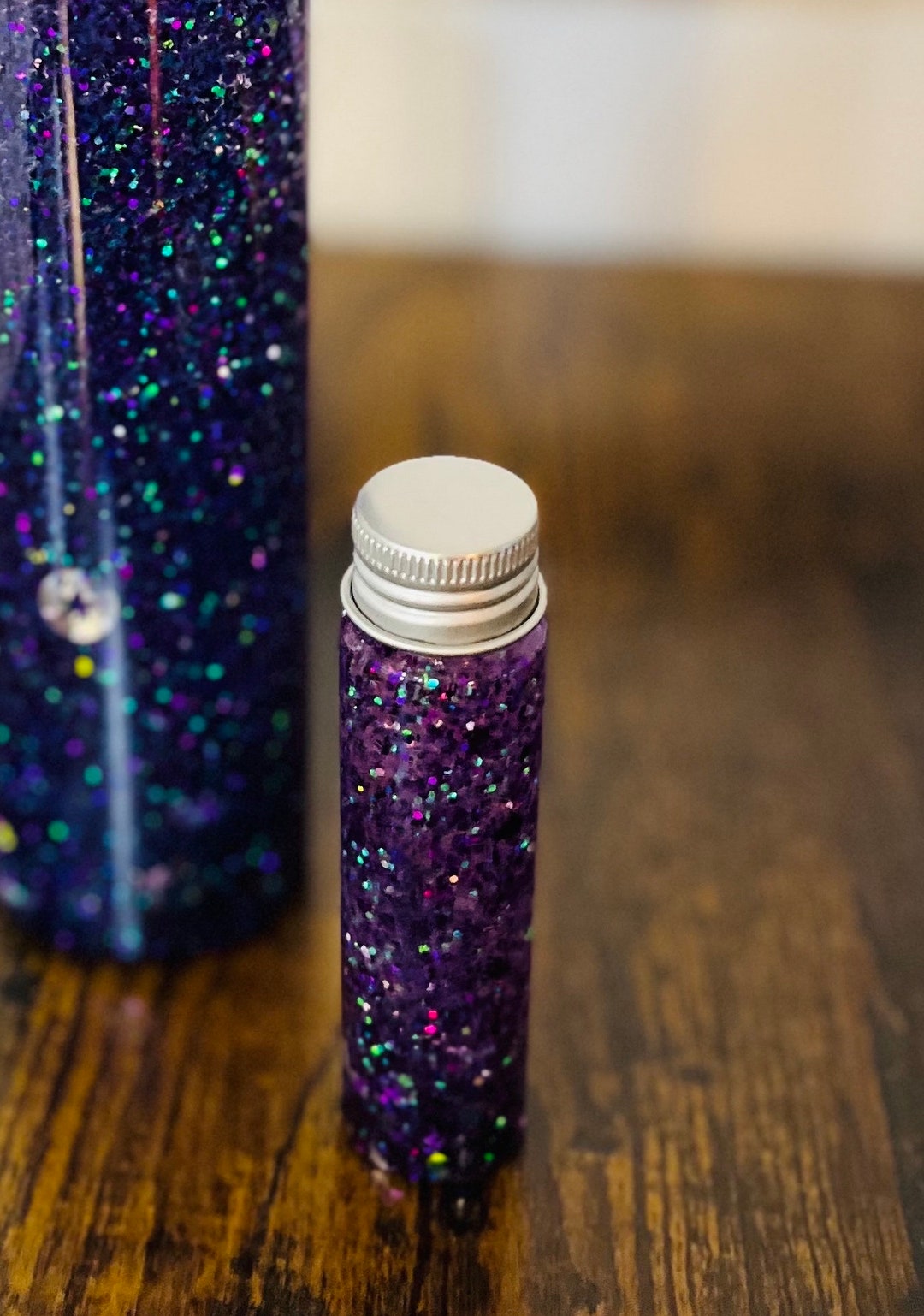 Purple Star Calm Bottle Sensory Toy Glitter Purple Stress Relief ...