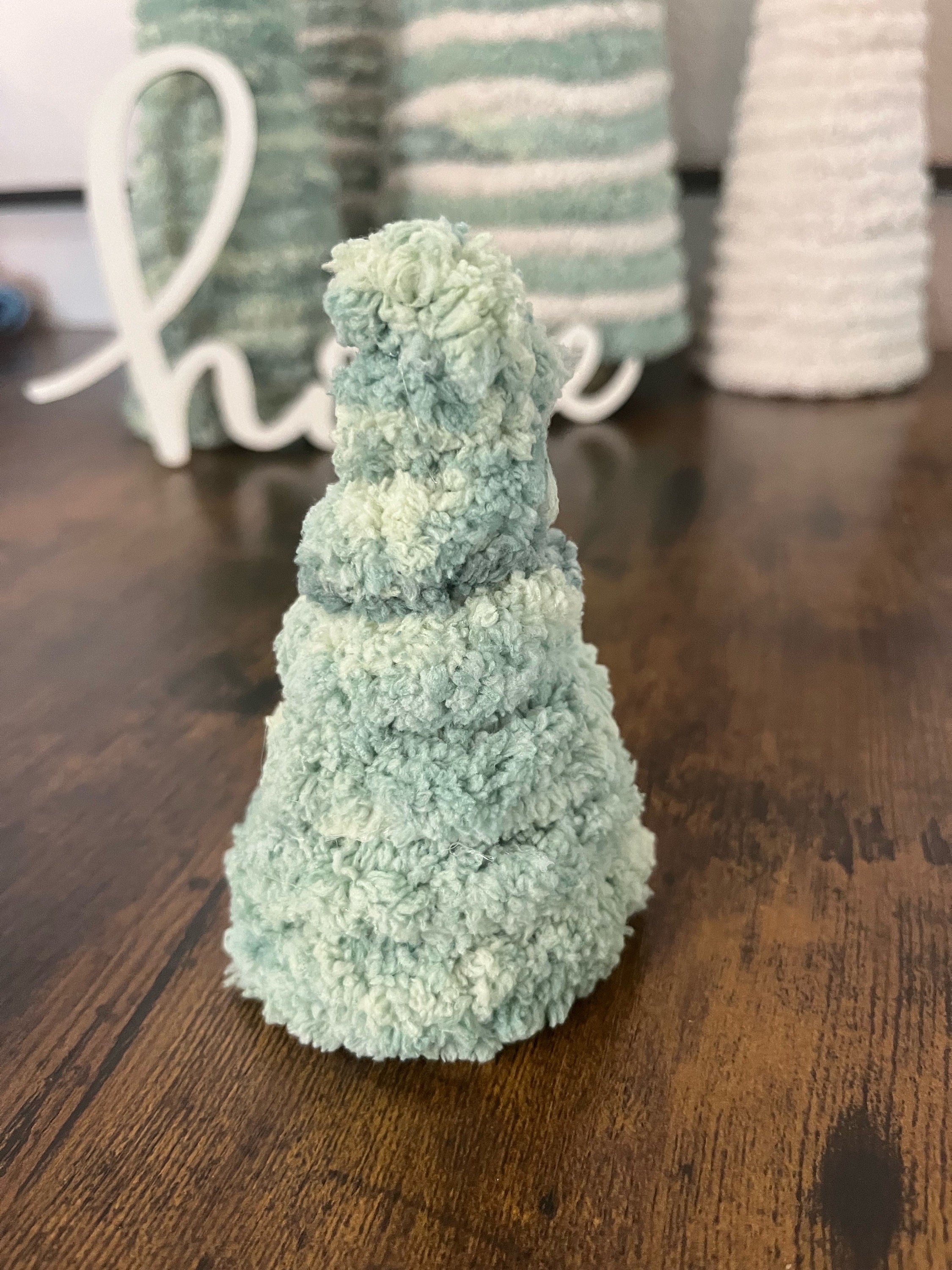 Yarn Tree Chunky Yarn Tree Holiday Decorations Farmhouse Christmas ...