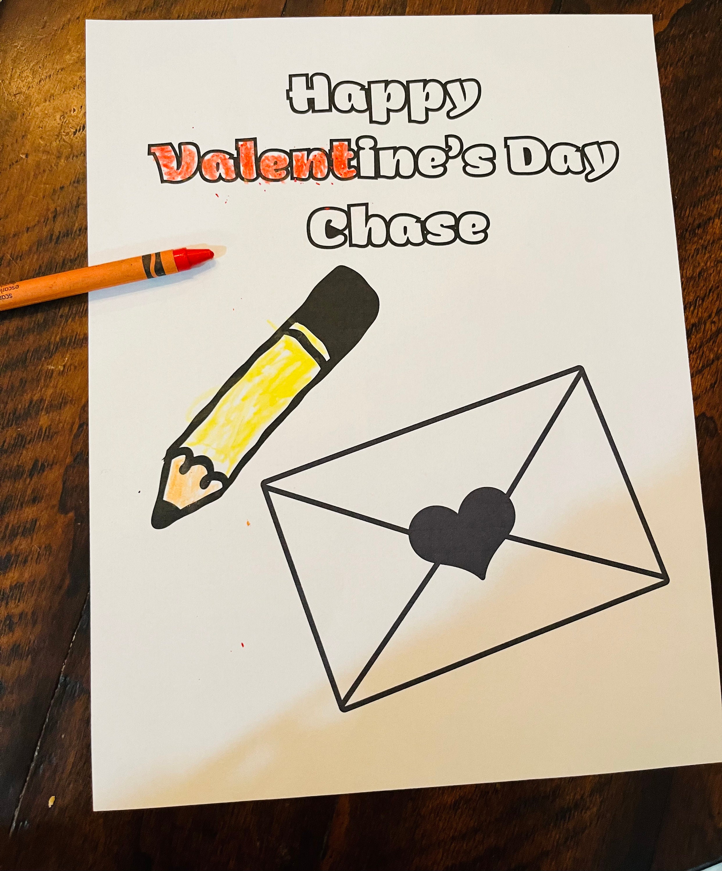 Valentines Day Custom Coloring Pages Affirmation Valentines Day ...