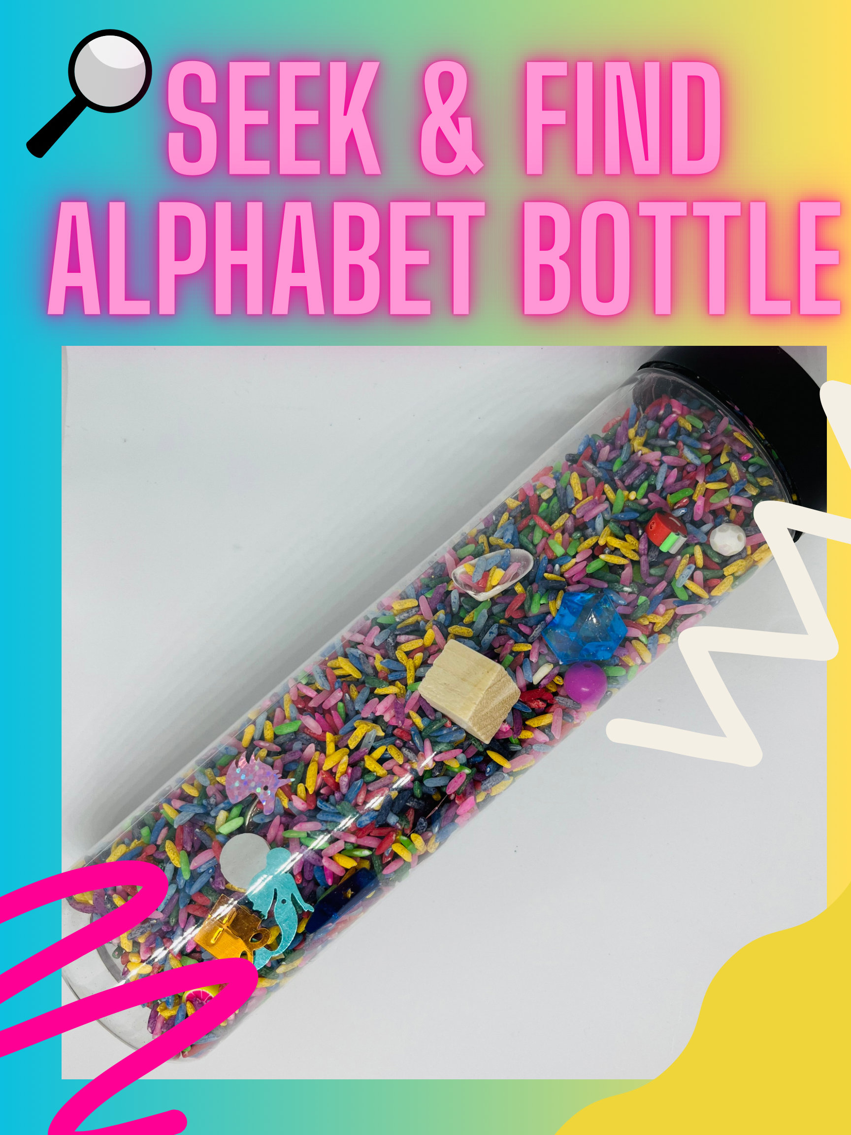 Seek and Find Alphabet Grounding I Spy Bottle Sensory Classroom Games ...