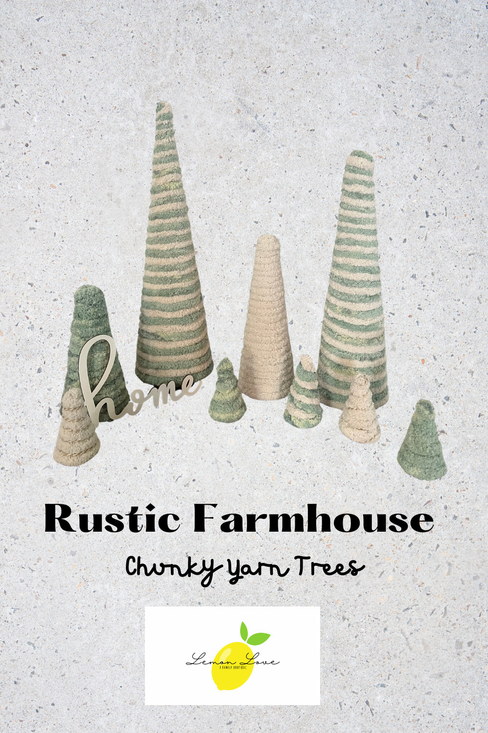 Yarn Tree Chunky Yarn Tree Holiday Decorations Farmhouse Christmas ...