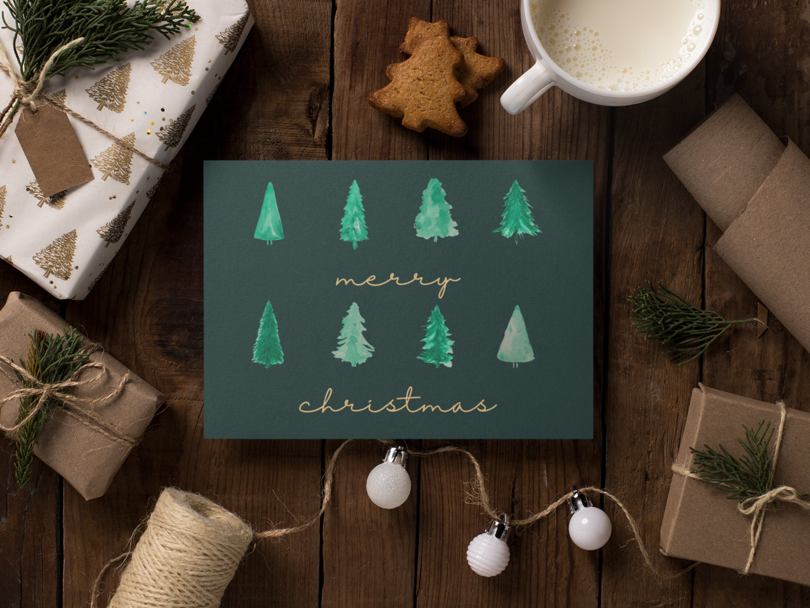 Editable Canva Christmas Card Template Holiday Card Etsy