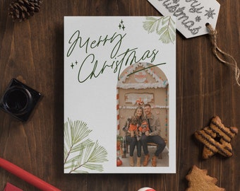 Editable Canva Christmas Card Template | Holiday Card Printable ...
