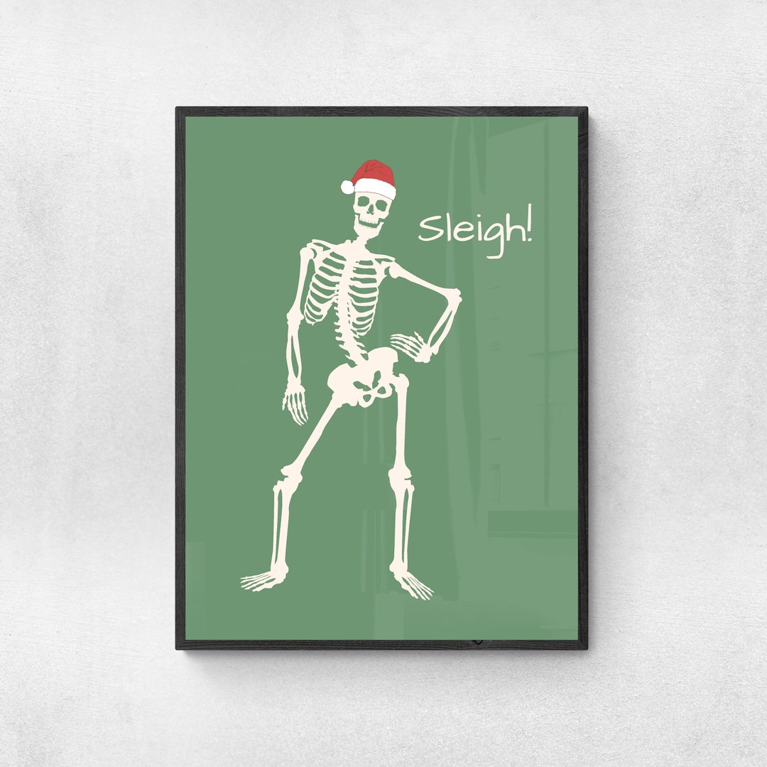 Funny Christmas Print, Festive Christmas Poster, Trendy Christmas Wall ...