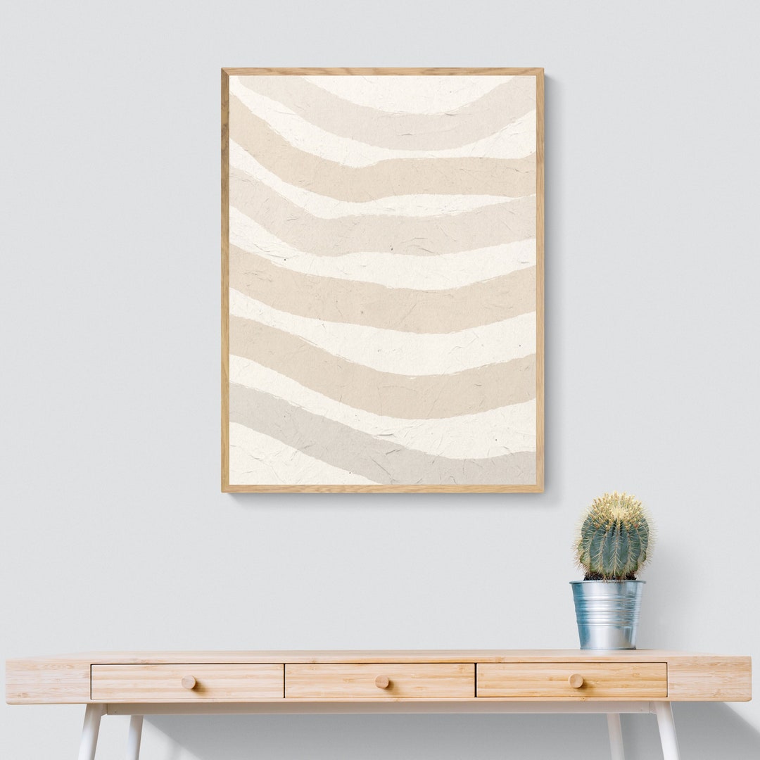 Neutral Minimal Abstract Wall Art, Minimalist Abstract Art Print ...