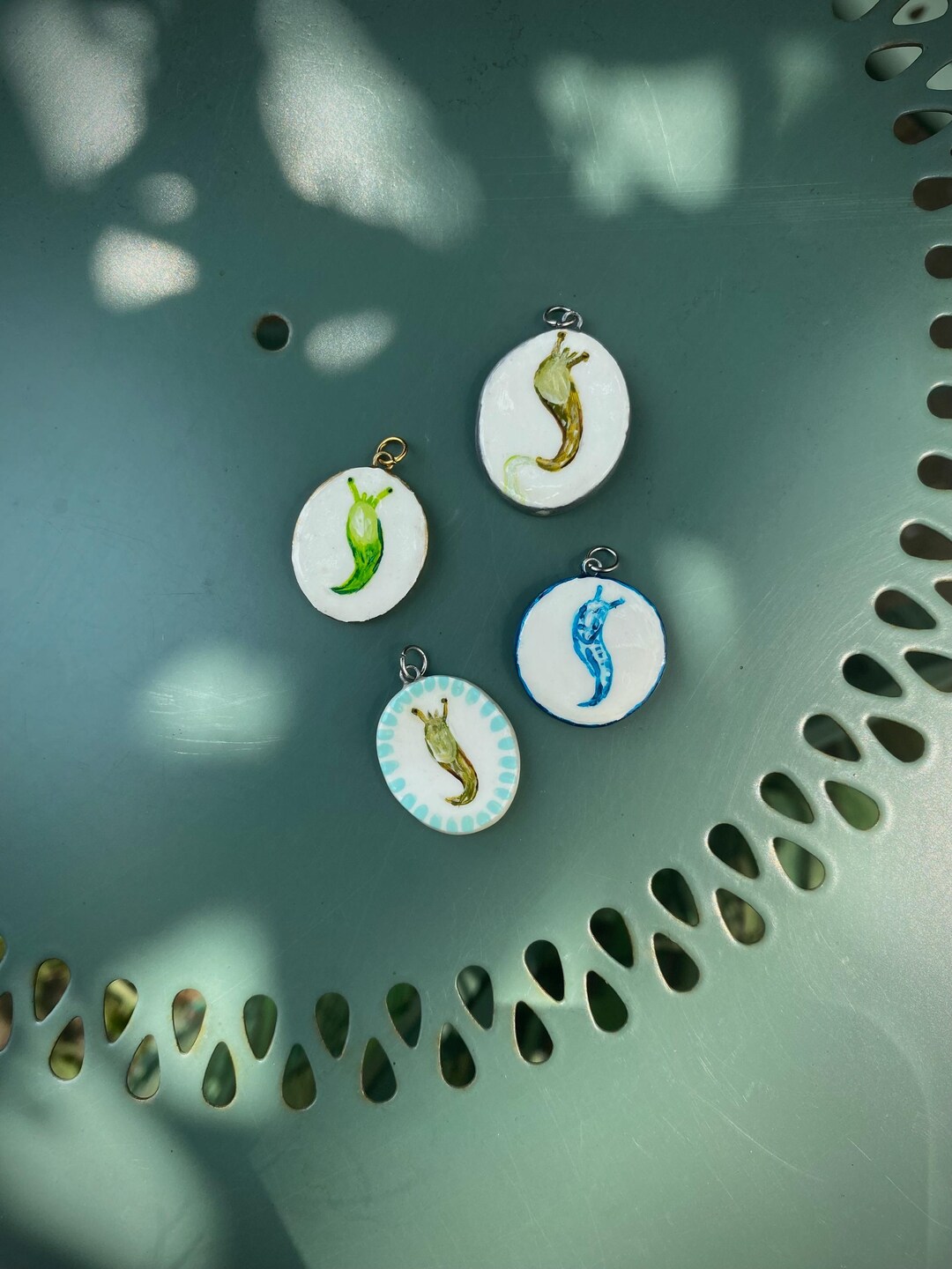 Cold Porcelain Charms, Slug Cameo's, Insect Charms - Etsy
