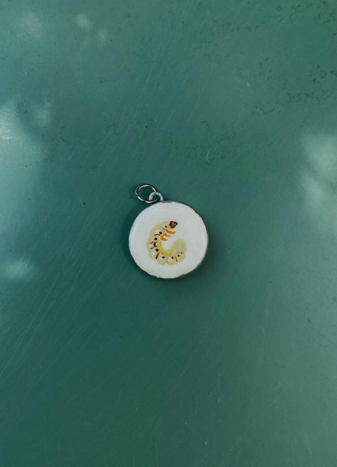 Cold Porcelain Charms, Beetle Grub Cameo, Insect Charms - Etsy
