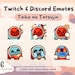 TAIKO DRUM GAME Emotes for Streamer | Emojis & Stickers for Twitch ...