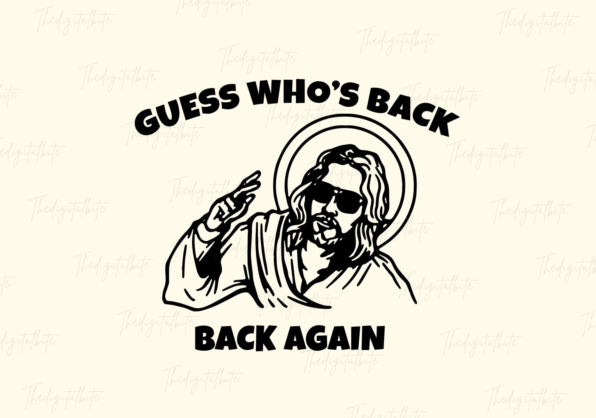 Guess Who is Back Jesus Png Guess Who is Back Back Again Png - Etsy Canada