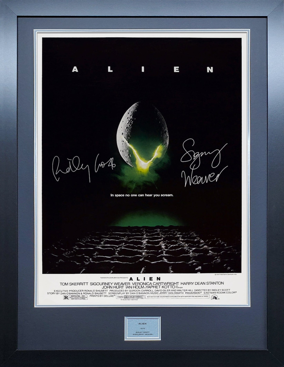 Alien Signed Movie Poster - Etsy UK
