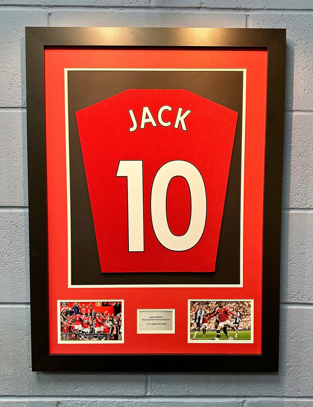 Junior DIY Football Shirt Framing Kit. Red and White With Free - Etsy