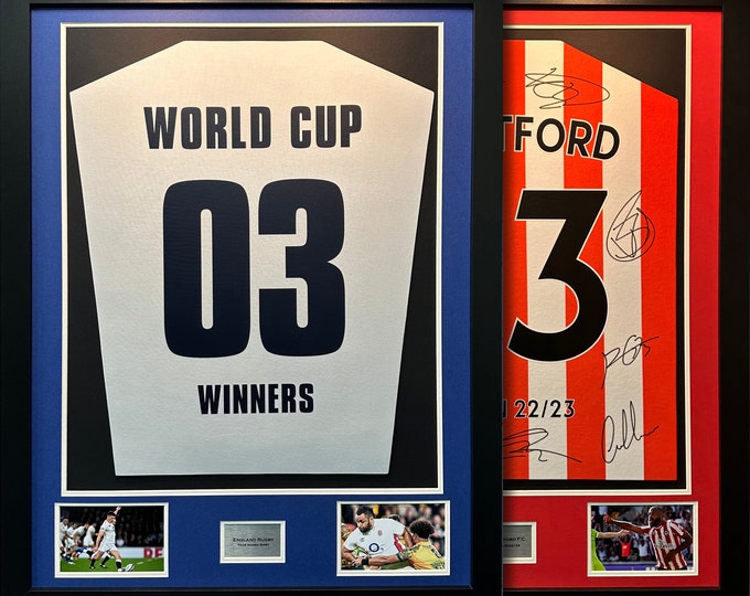 Football Shirt Framing Kit Large. TWIN PACK With Free Personalised ...